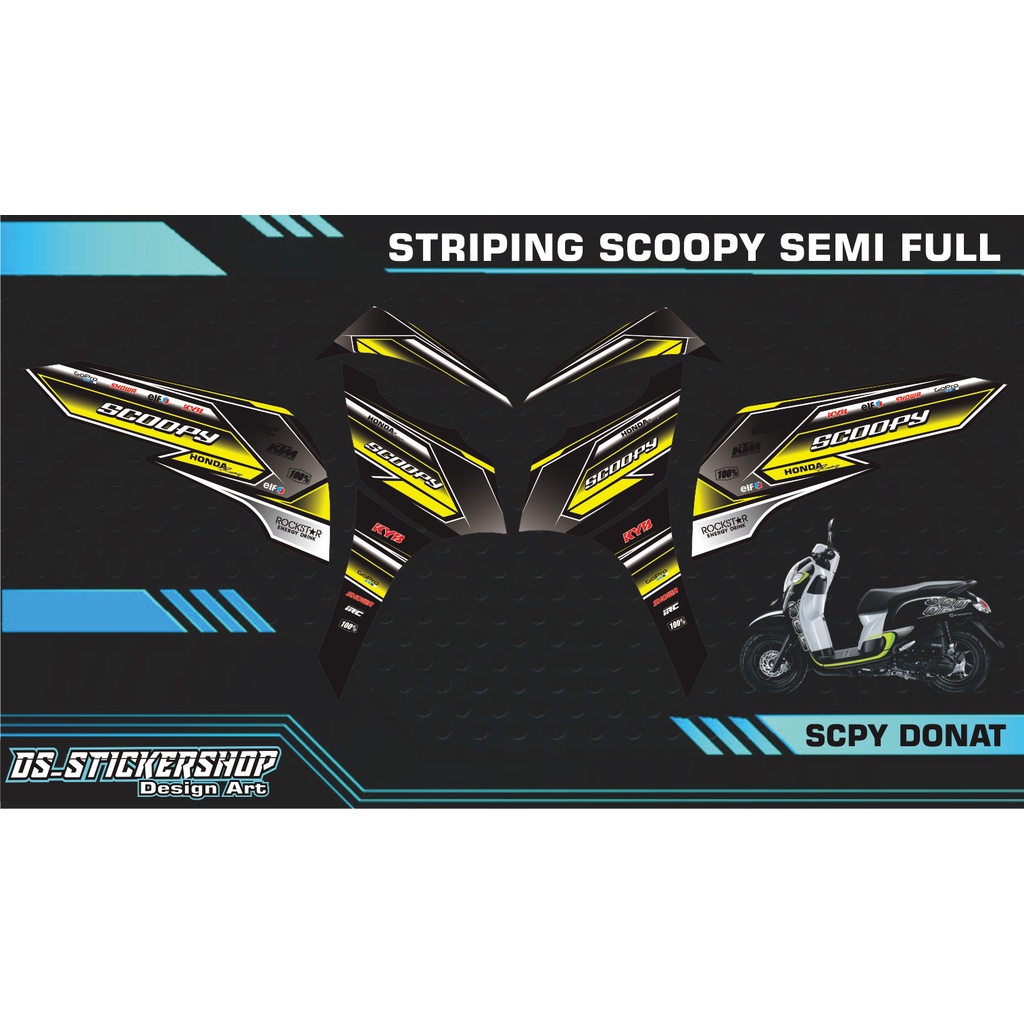 Striping SCOOPY DONUT VARIATIONS/STRIPING SEMI FULL SCOOPY DONAT ...