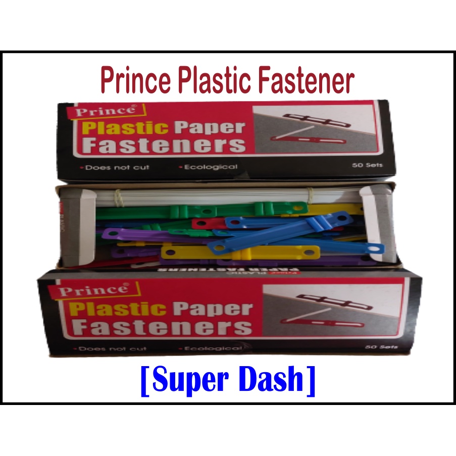 Prince Colored Plastic Paper Fastener - 50pcs per Box [Super Dash ...