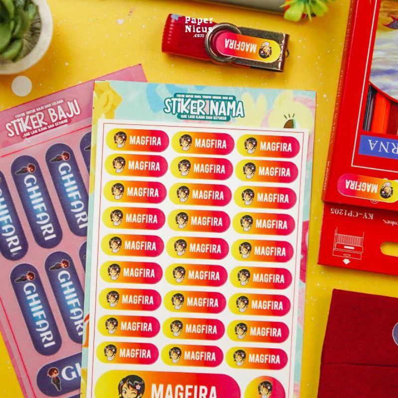 Custom Kids Name Label Stickers | Shopee Philippines