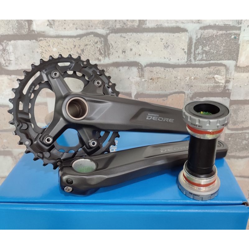 Orig Shimano Deore FC- M4100-2 Crank set (Removable chain ring & convertible to 1x) | Shopee ...