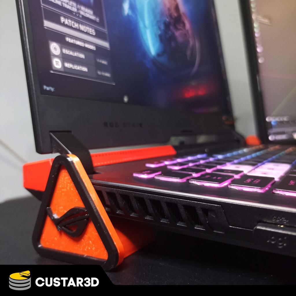 Laptop Riser 3D Printed Custom Ramp for Better Air/Heat Flow ...