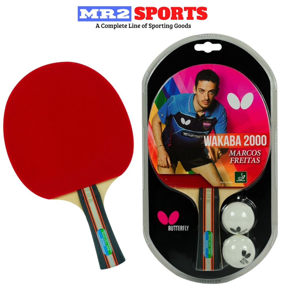 ITTF Approved Table Tennis Racket Butterfly Wakaba 2000 with Table ...