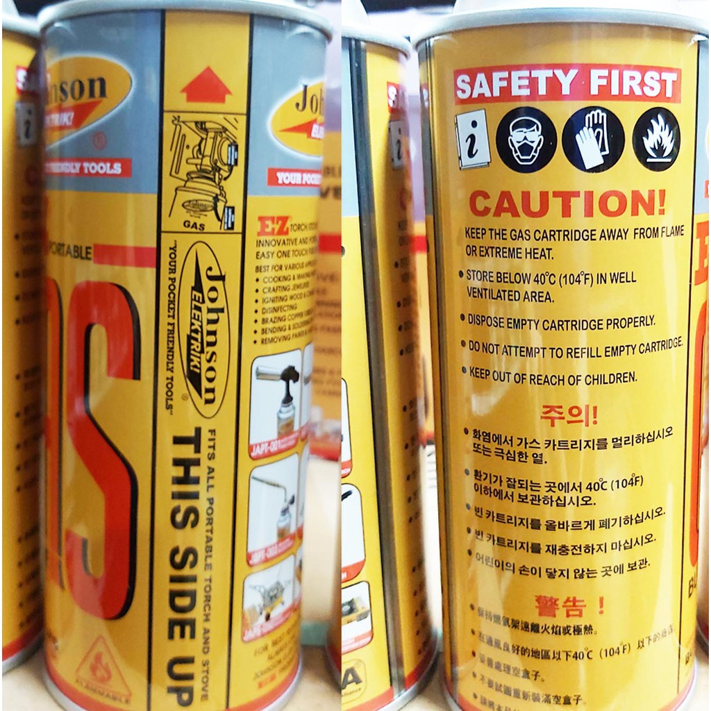 Johnson Elektrik EZ / Bounce / Sonic Butane Gas 250g or Baide Portable ...