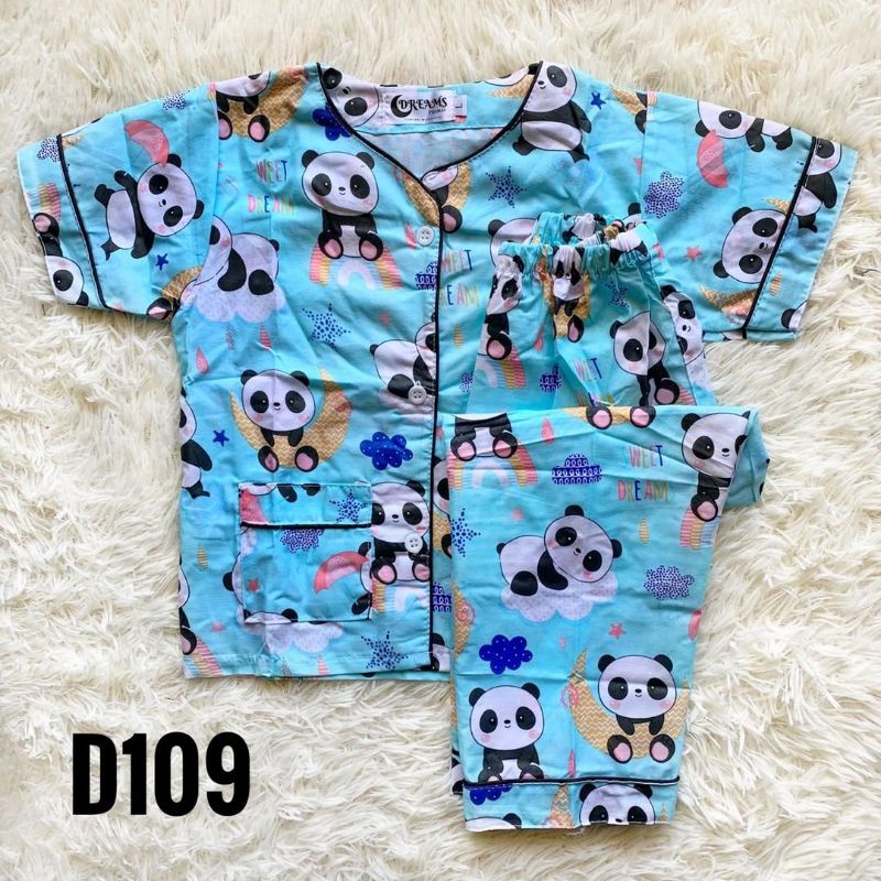 DREAMS PYJAMAS KIDS COTTON PREMIUM *Magical Panda* | Shopee Philippines
