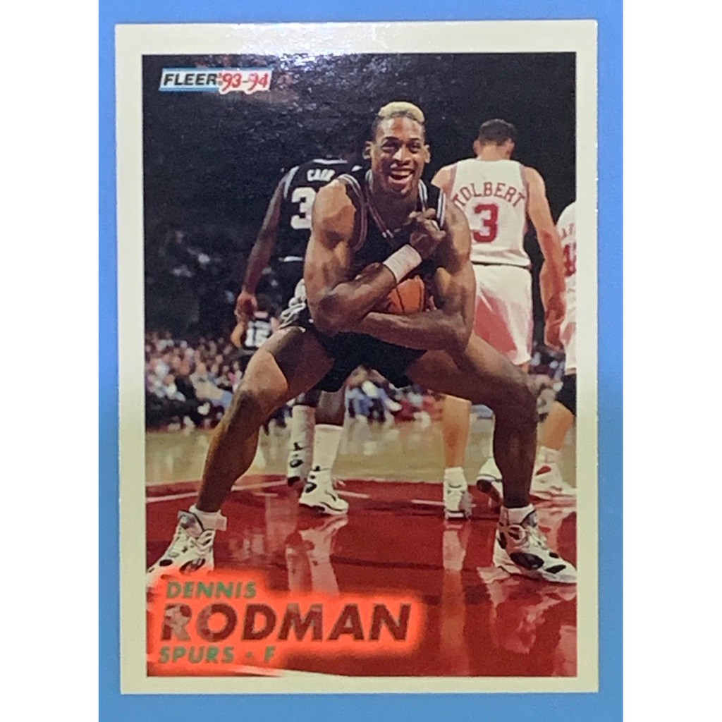 1993 Fleer NBA Basketball San Antonio Spurs Card - Dennis Rodman ...