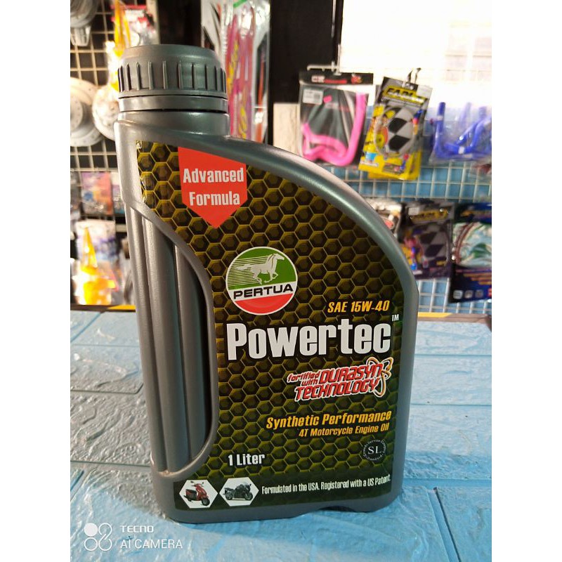 Powertec Pertua 1 LITTERS SAE 15W-40 SYNTHETIC PERFORMANCE Motorcycle ...