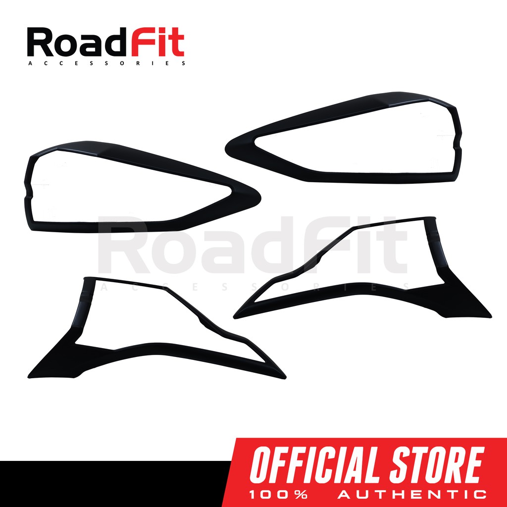 Toyota Rush 2018 Matte Black Tail Light Cover, 4 Pcs/Set RUSH-1802B ...