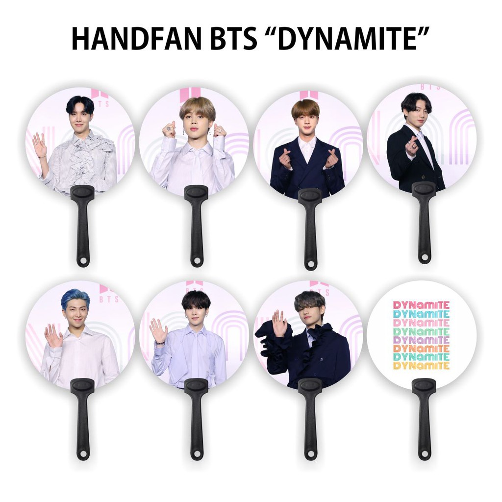 Bts DYNAMITE FULL MEMBER HAND FAN | Shopee Philippines
