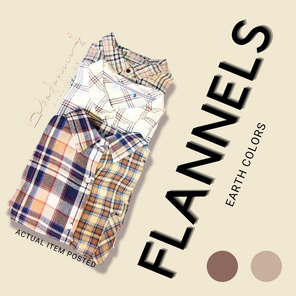 ( N2998-N3065) RETRO FLANNELS FOR LADIES | Shopee Philippines