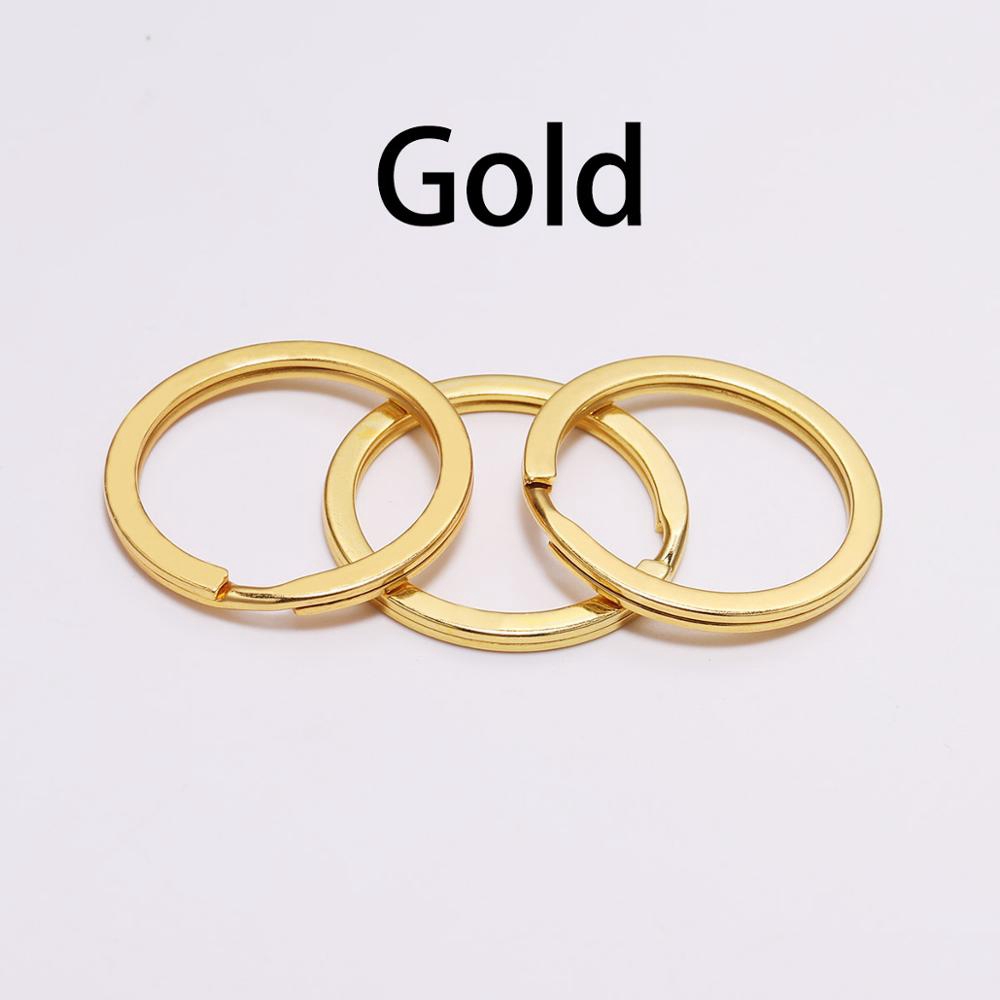 St.kunkka Round Key Ring - Gold/SilverMetal Pendant Circle Connector ...