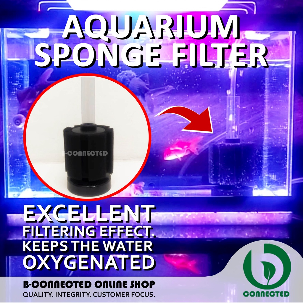 AQUARIUM SPONGE FILTER BY BCONNECTED - EXCELLENT FILTERING EFFECT ...