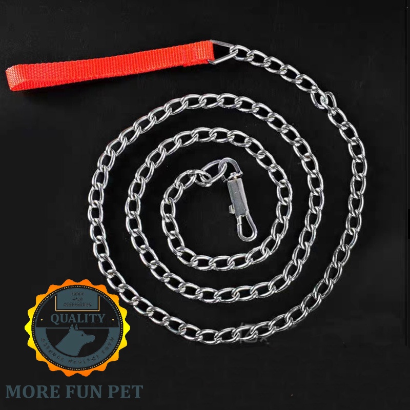 Dog chain DOG LEASH 1.2M stainless steel dog chain with stainless dog ...