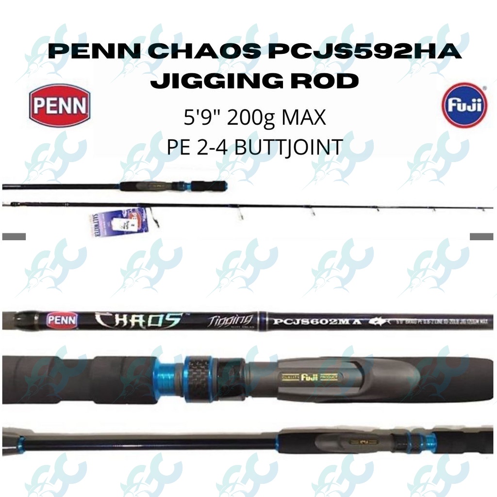 Penn CHAOS PCJS592H Spin Jigging Rod | Shopee Philippines