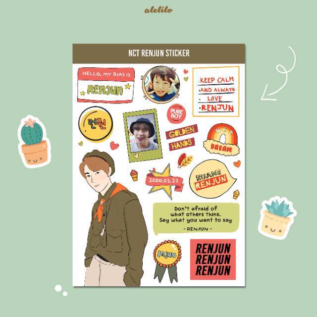 Sticker SET NCT DREAM RENJUN | Shopee Philippines