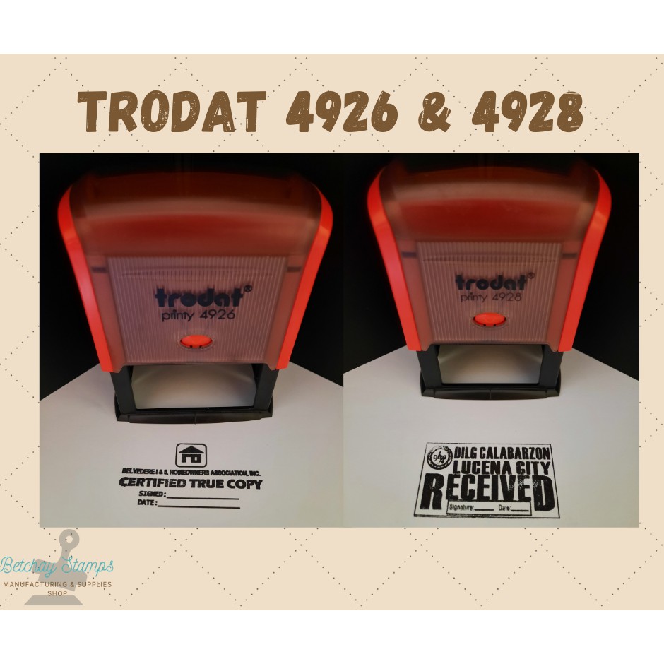 Betchay Stamp Trodat 4926/4928 For Notary Public and Logos! | Shopee ...