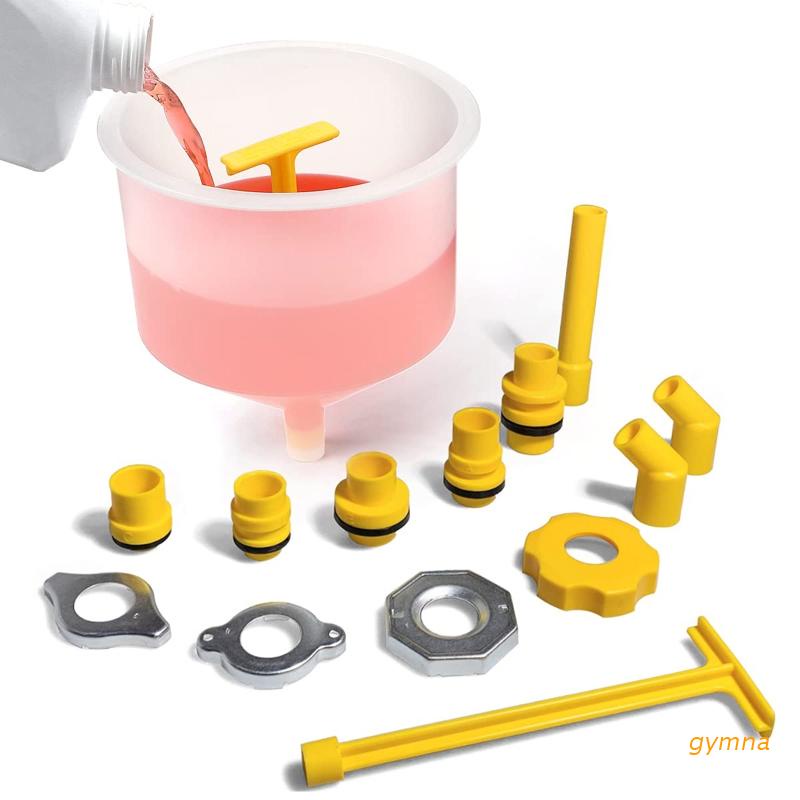 gym Radiator Coolant Filling Funnel Kit No Spill Bleeder Standard ...