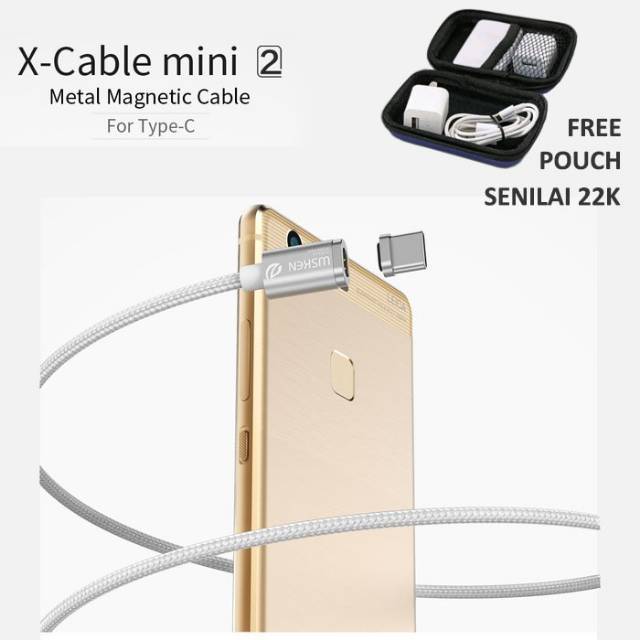 Wsken X-Cable Mini 2 Magnetic for USB Type C Smartphone - Silver ...