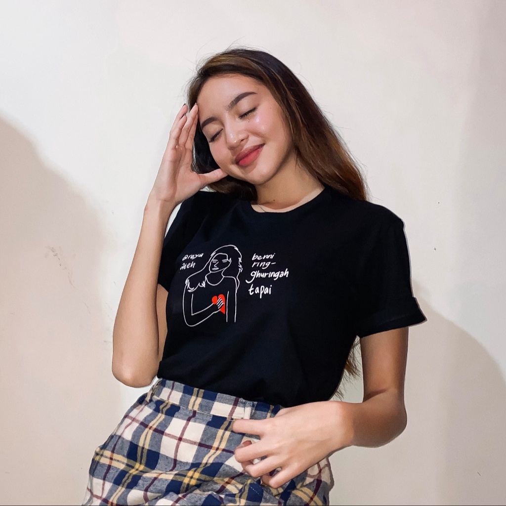 [Quote Tees] AREYA ADEH T-SHIRT BENNI RING-GHURINGAH TAPAY BLACK | Shopee Philippines