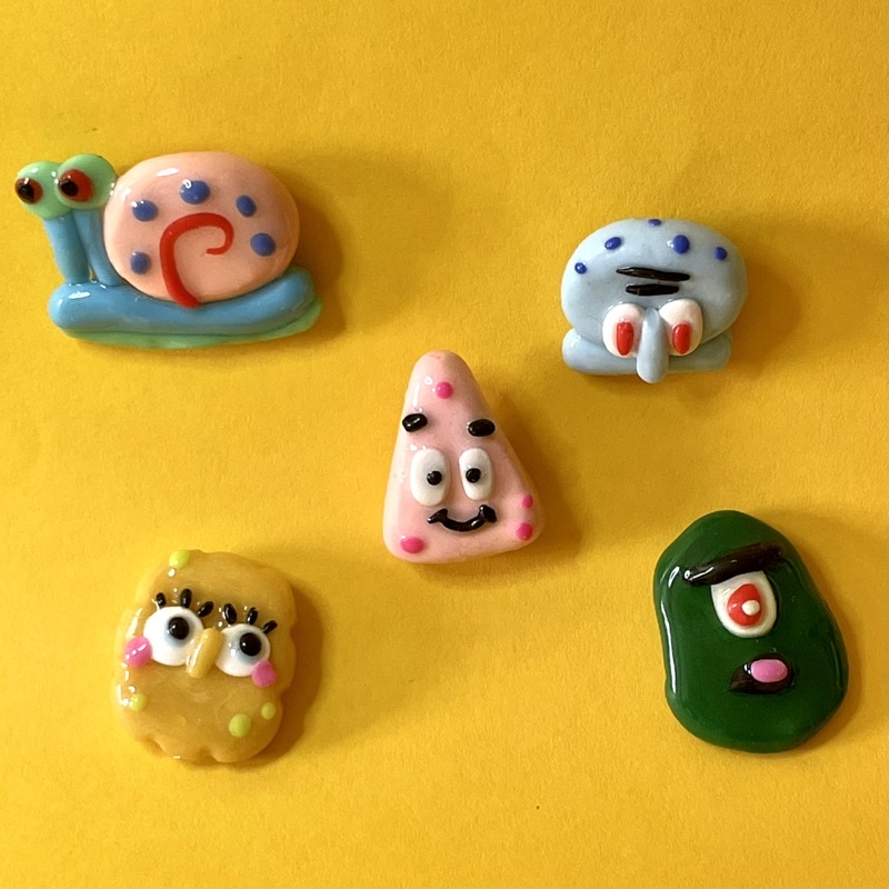 Spongebob Squarepants Clay Pin by Playground PH | Shopee Philippines