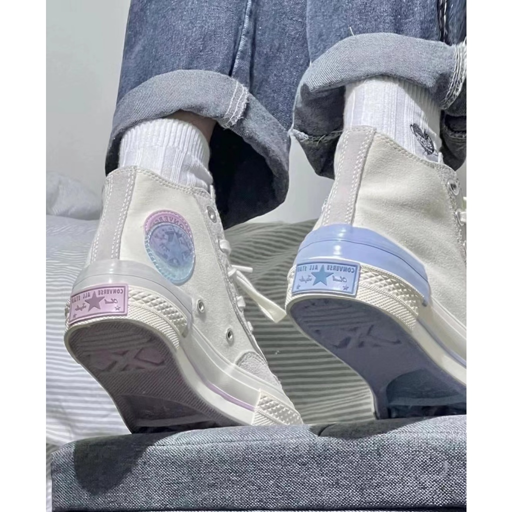 Converse All Star Male Female Versatile Sports Leisure splicing Canvas ...