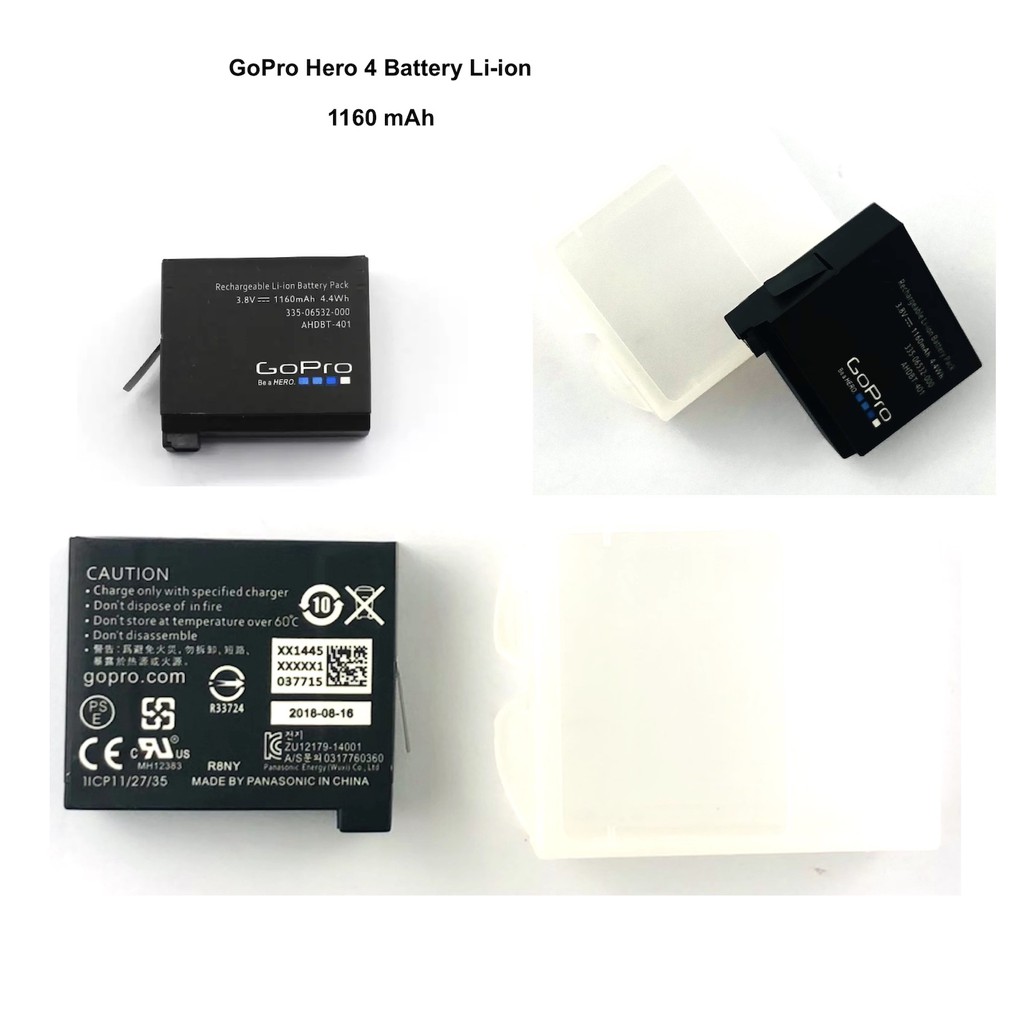 GoPro Hero 4 Battery for GoPro Hero 4 , Battery for GoPro Go Pro HD ...