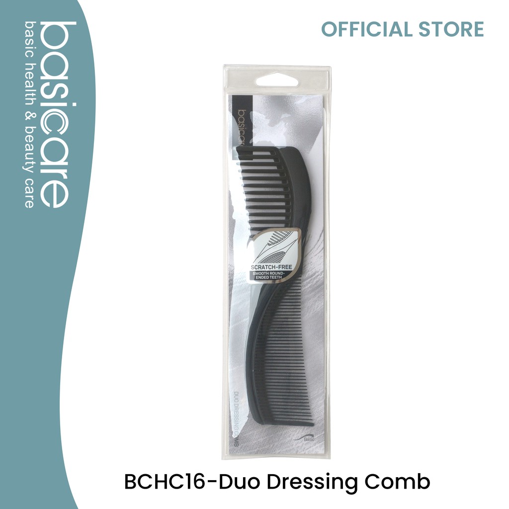 Basicare Duo Dressing Comb 20Cm BCHC16 | Shopee Philippines
