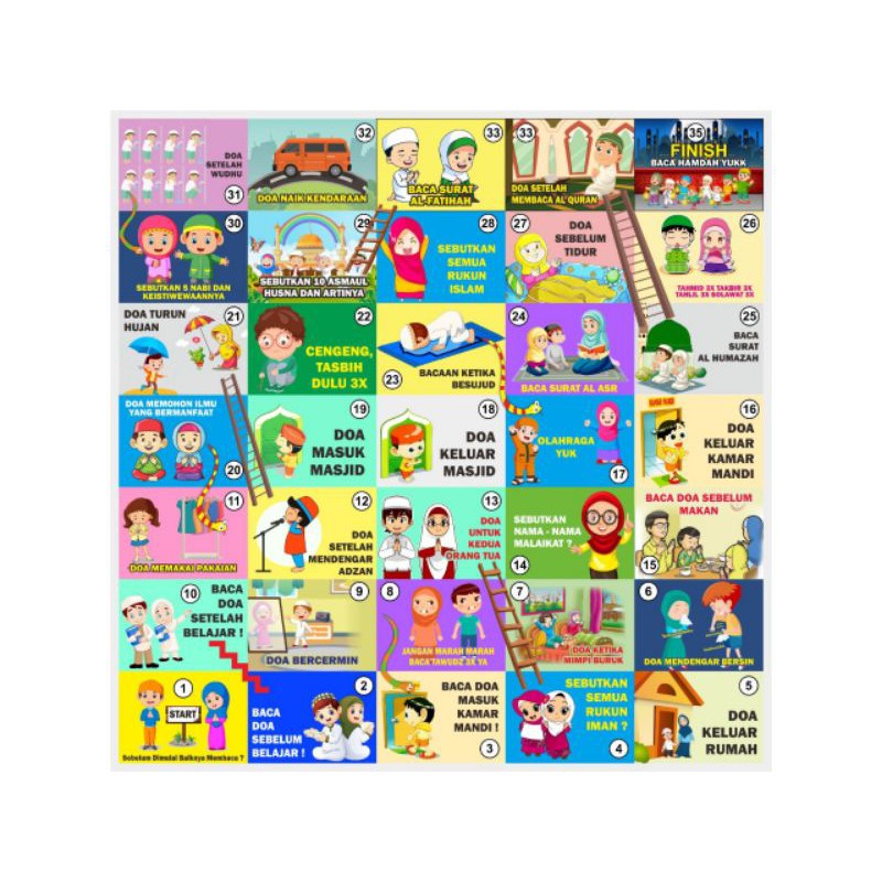 2x2 mtr SNAKE AND LADDER DAILY PRAYER intelligent educational games ...