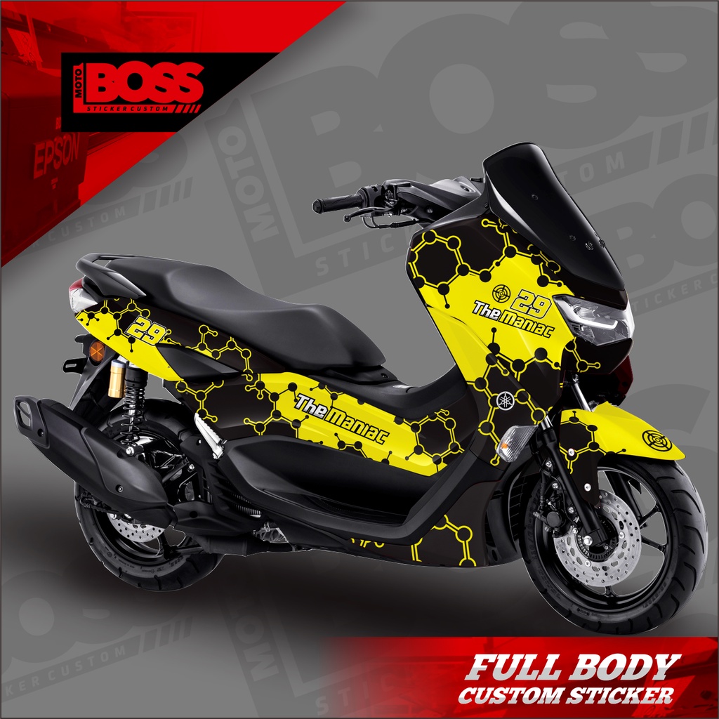 Decal Sticker Nmax 2020 2021 2022 Full Body New Nmax Motif the maniac ...