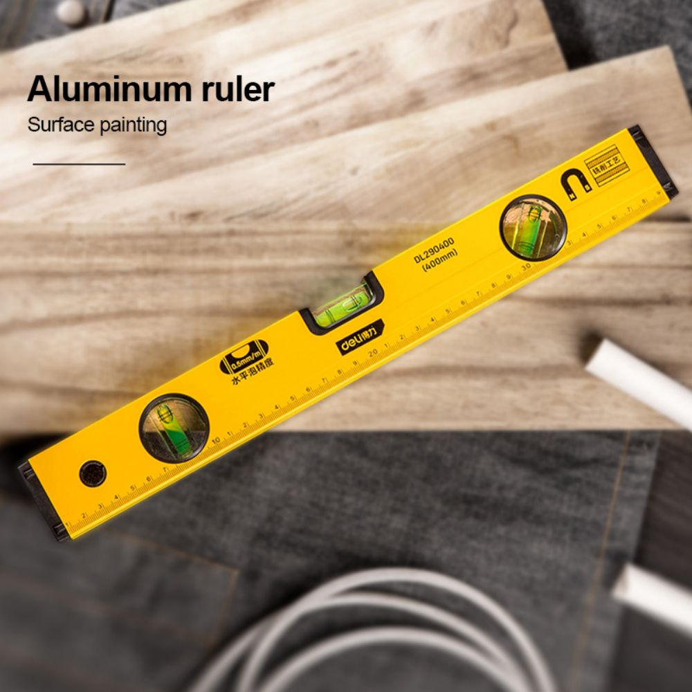 Deli 30-100CM Magnetic Level Bar Mini Spirit Level Bar with Magnet ...