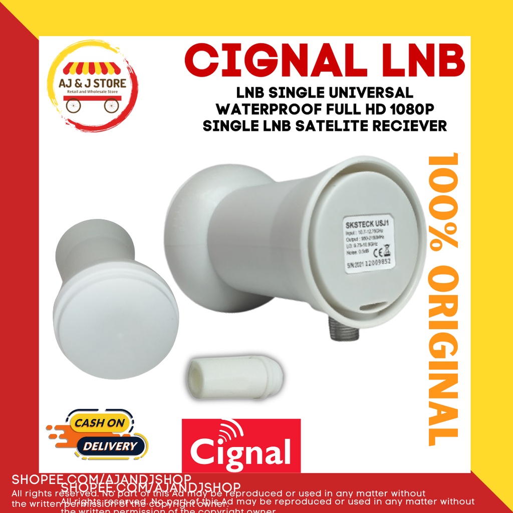 UNIVERSAL SINGLE LNB SATELITE RECEIVER (ALL UNITS) + FREEBIE | Shopee Philippines