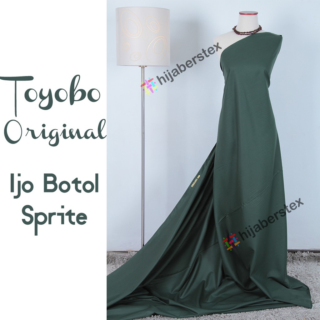 1/2 Meter ORIGINAL TOYOBO Fabric Ijo Bottle Sprite (retail colors ...