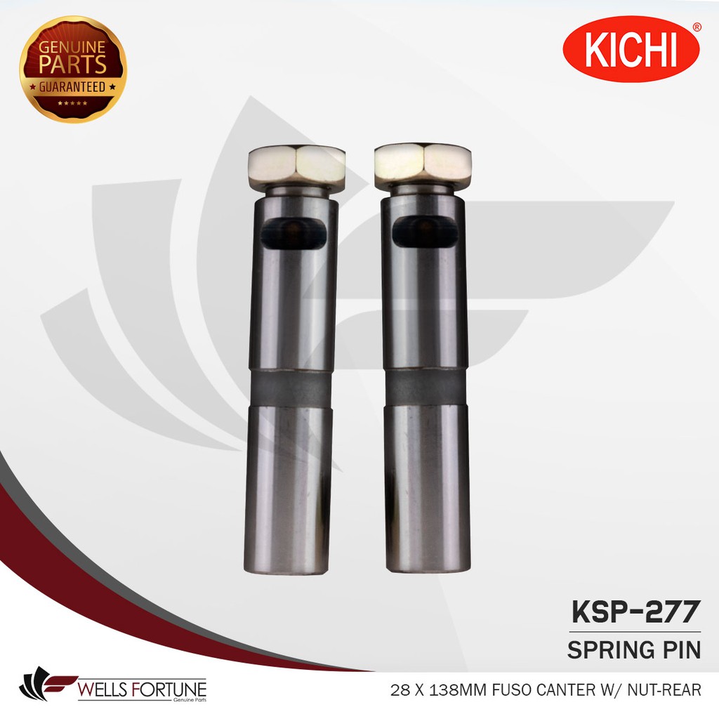 FUSO CANTER WITH NUT REAR 28 X 138MM KICHI SPRING PIN KSP-277 (2PCS ...