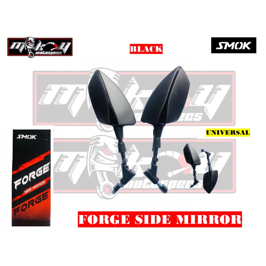 SMOK FORGE SIDE MIRROR FOR ALL MOTORCYCLE (universal) | Shopee Philippines