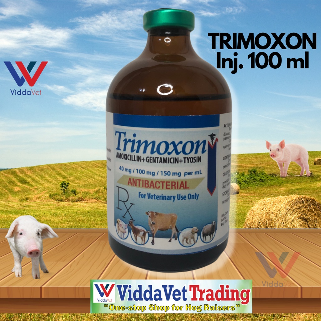 Davsaic Trimoxon 100 ml Inj. anti piglet diarr hea for livestock pig ...