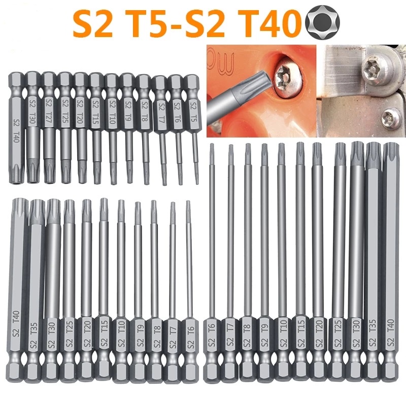 11/12pcs Security Bit Set Tamper Proof Screwdriver Drill Bit Screw ...