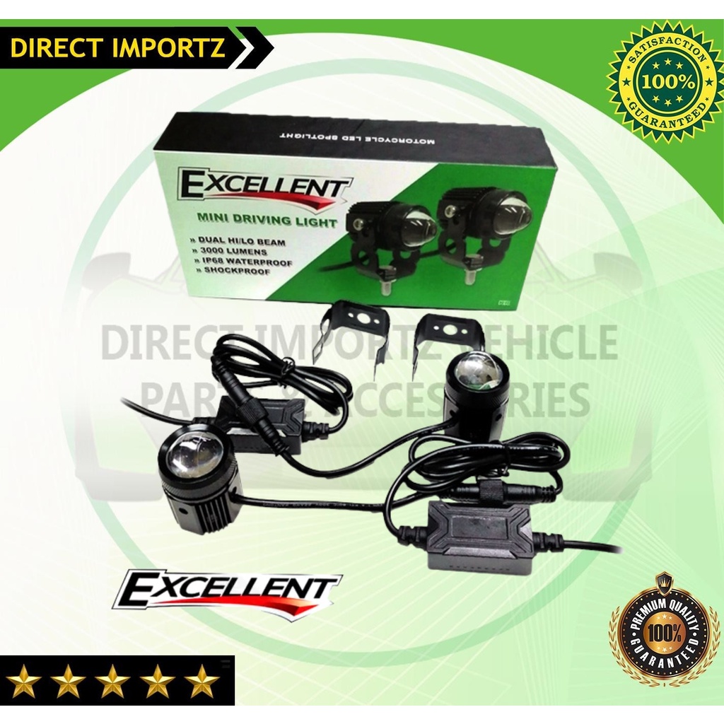 Excellent Mini Driving Light V2 for Motorcycle - IP68 Universal ...