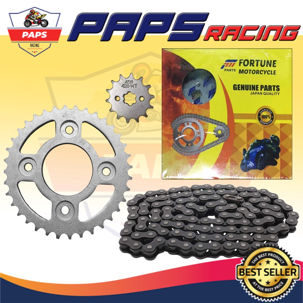 Motorcycle CHAIN & SPROCKET SET (CHS) TMX/DREAM/XRM/WAVE/C100/SMASH ...