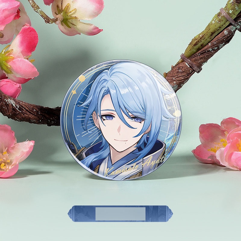 genshin impact badge Fine-flashing reflective badge raiden shogun ...