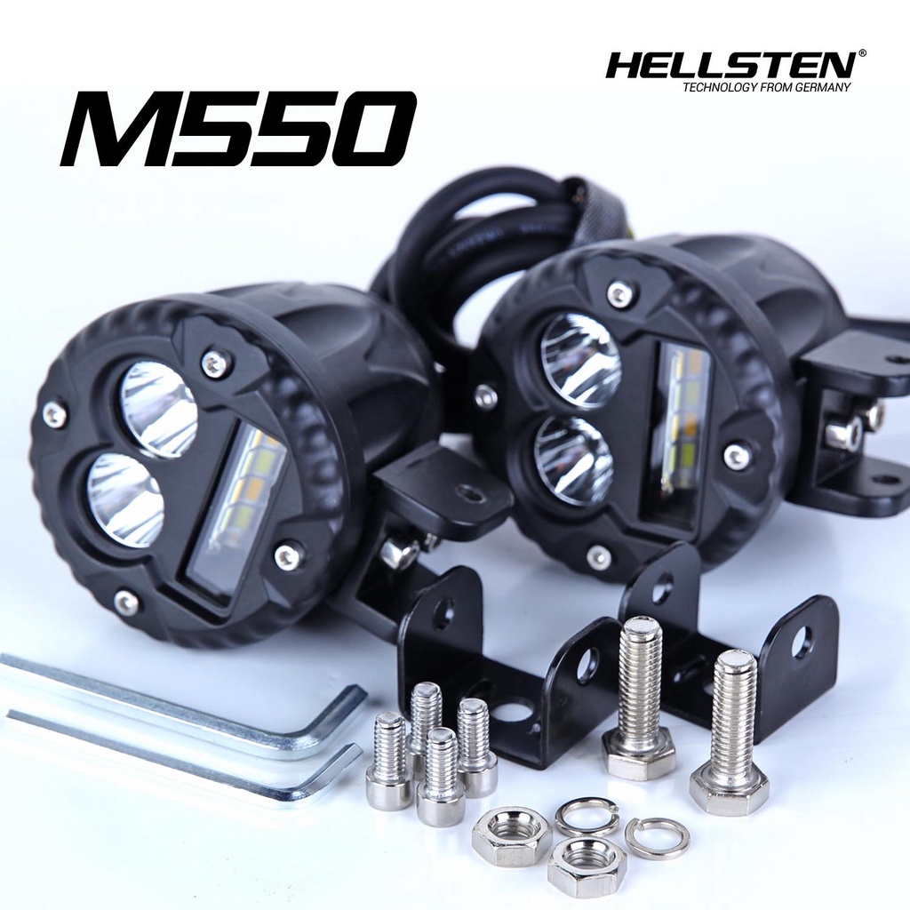 HELLSTEN M550 MODEL MOTORCYCLE AUXILIARY LED LIGHTS | Shopee Philippines
