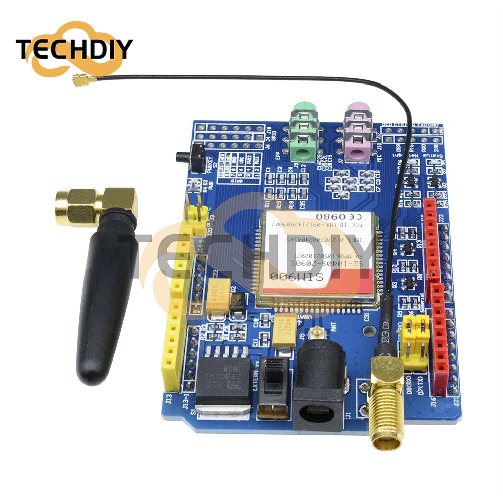 Sim900 850/900/1800/1900 Mhz Gprs/Gsm Development Board Module Kit For ...