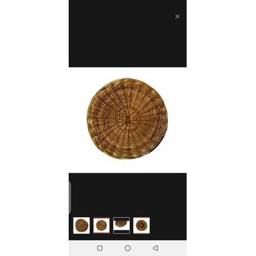 10PCS NETO RATTAN NATIVE PLATES/REUSABLE/FRUIT TRAY BASKET/COCO MIDRIB ...