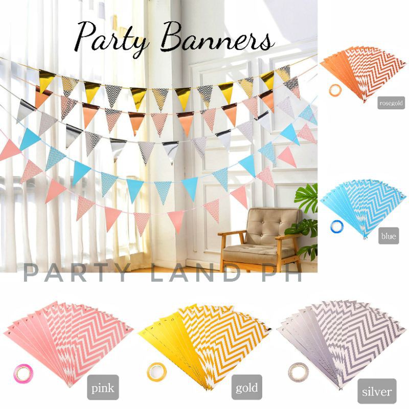 5M Long Birthday Party Triangle Banner Banderitas Garland Decoration ...