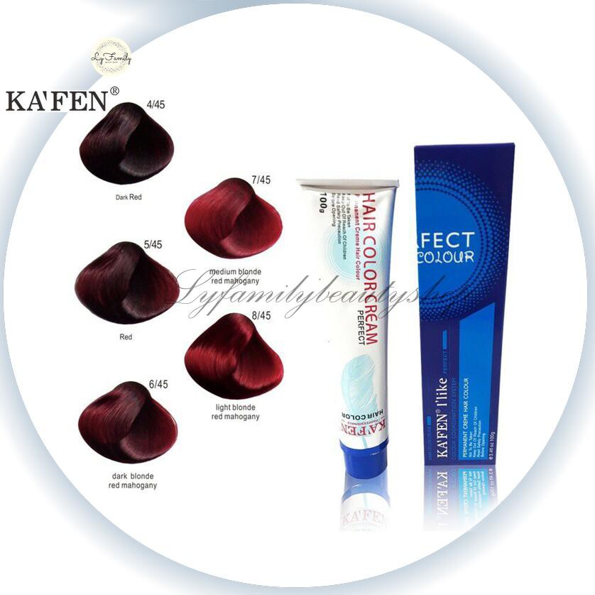 Kafen Hair Color Dye 4/45 5/45 6/45 7/45 (100ml) | Shopee Philippines
