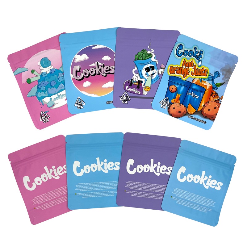 100Pcs cartoon cookies bag biscuit candy bag stand up ziplock sealig ...