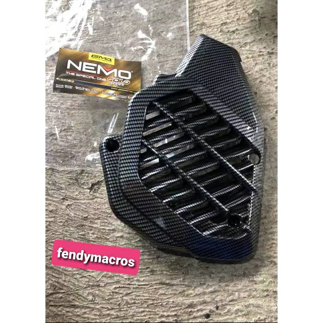 Honda ADV 150 Nemo Carbon Radiator Cover - ADV 150 Motif Radiator Cover ...