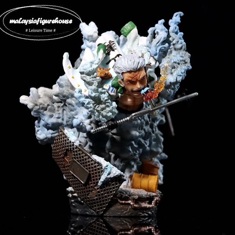 One PIECE G5 SMOKE MARINE LUFFY ZORO MINI COPY RESIN FIGURE STATUE ONE ...