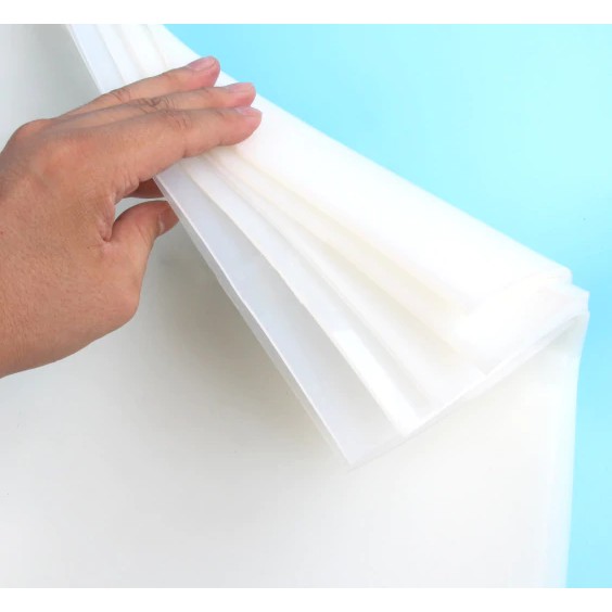 Silicone rubber pads 500 x 500 mm. Translucent transparent sheet, high ...
