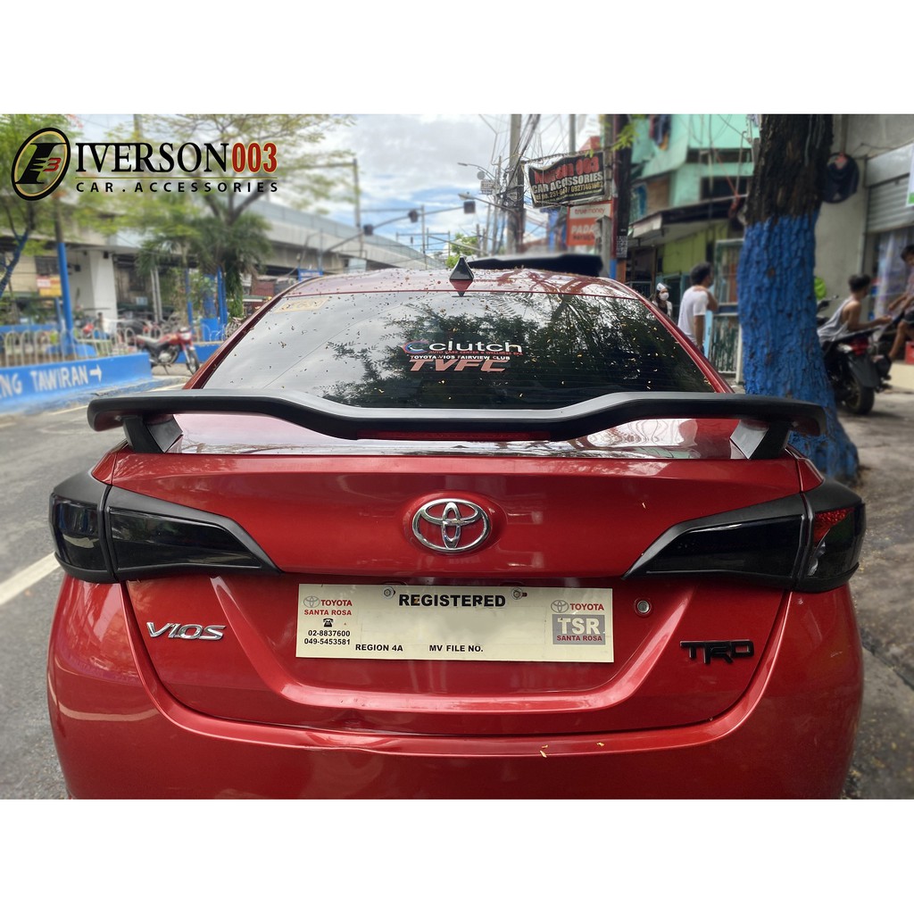 Rear Spoiler with Brakelight for Toyota Vios 2019 to 2020 | Shopee ...