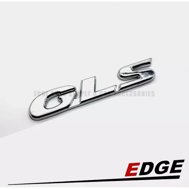 Emblem - GLS - Chrome - 2.1x11cm // adhesive ready sticker word stick ...