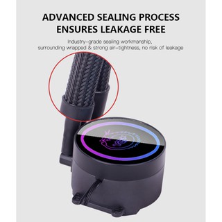 YGT DF-120 Cooler WHITE CPU Liquid Cooler All-in-one Liquid CPU Cooler with 5v 3PIN Aura Sync ...